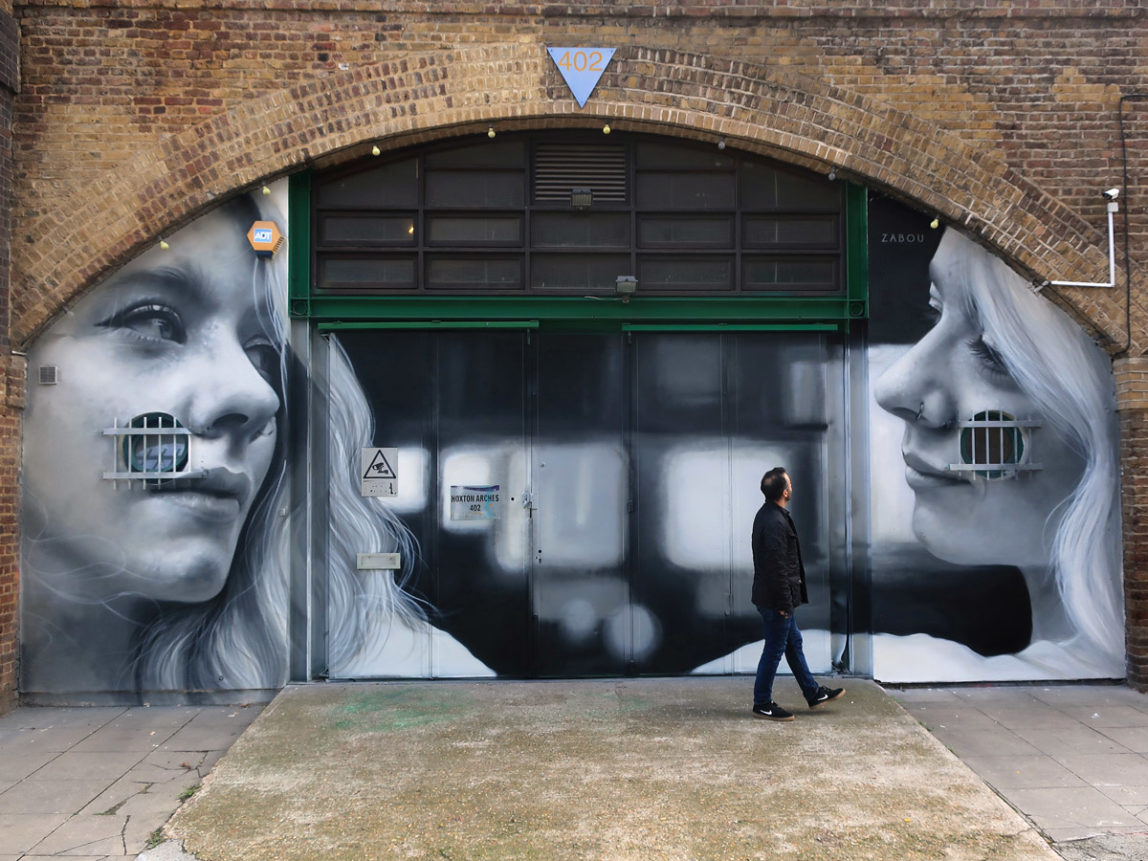 Street Art By Zabou Hoxton Arches | ZABOU